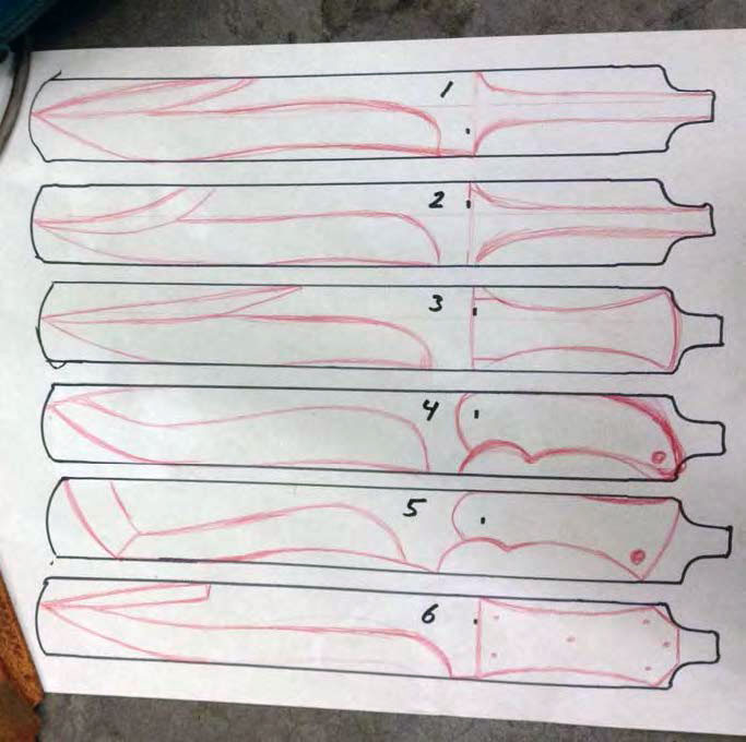 The Author Traced Assorted Patterns On The Rasp Images On A Large Sheet Of Paper So He Could